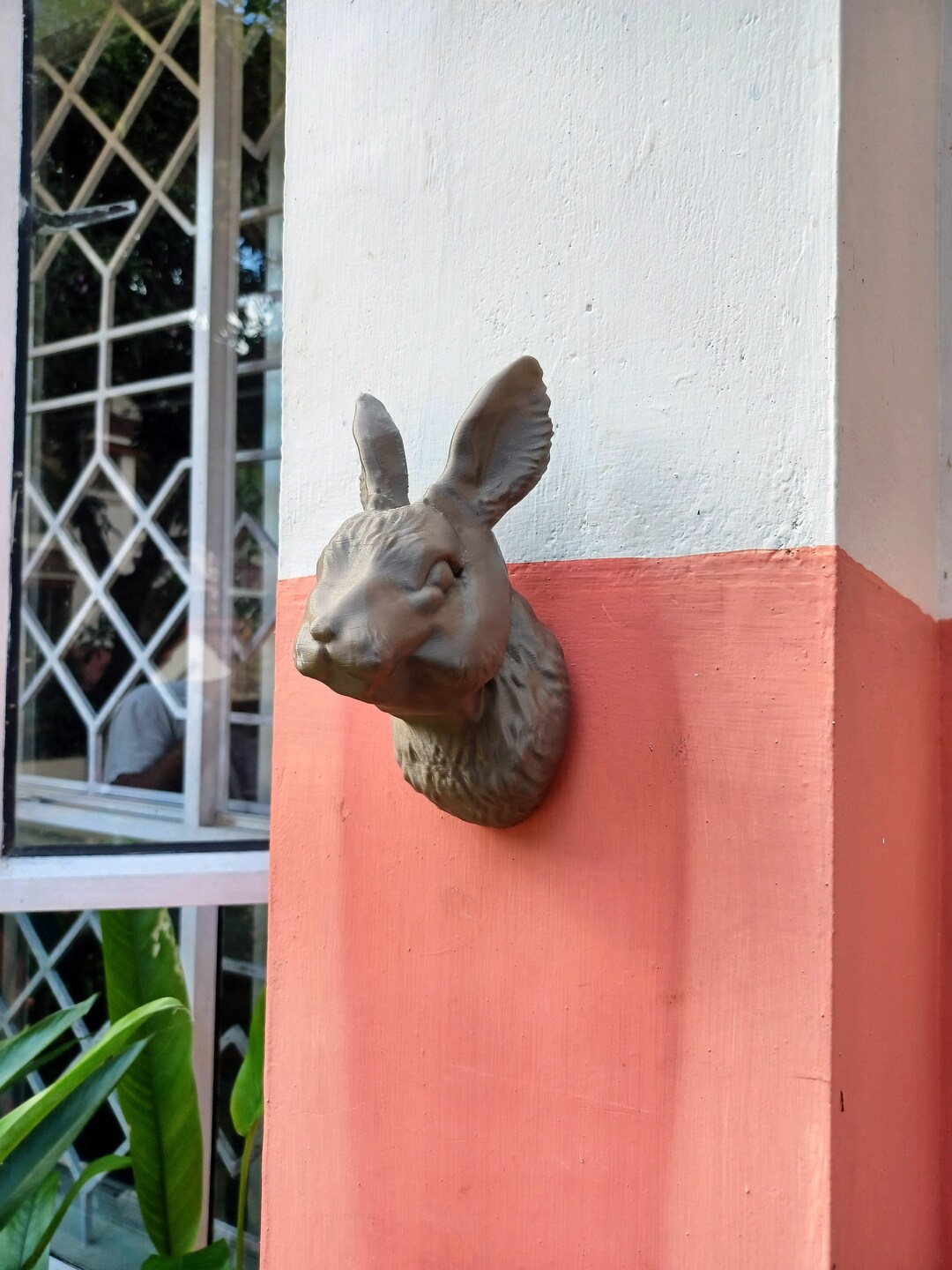 Wall Mounted Rabbit Head, Hare Wall Art - Etsy