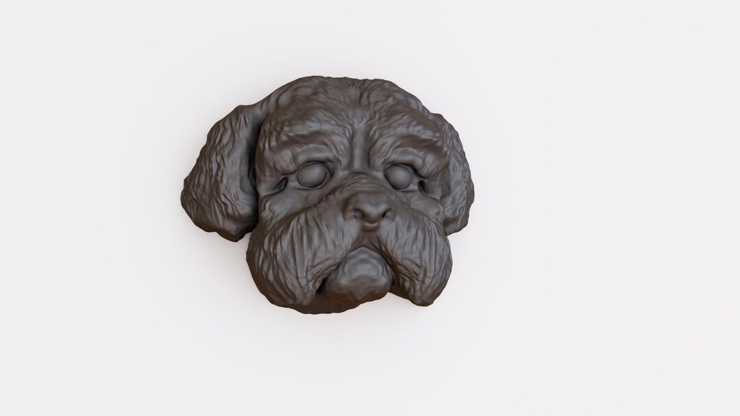 Maltese Dog Pup Head Wall Mount, Wall Art, Decor, Wall Mount, Head ...