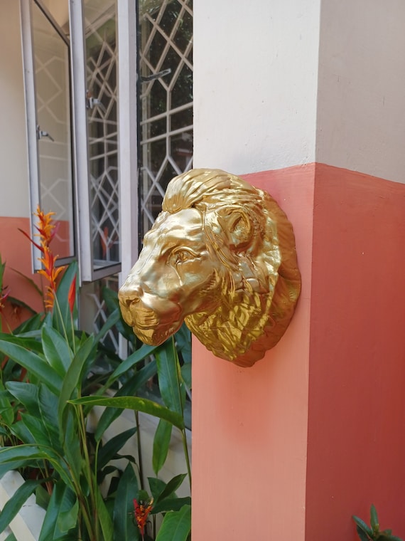 Lion Head Wall Mount of Variable Sizes From 8 to 12 Inches3d - Etsy