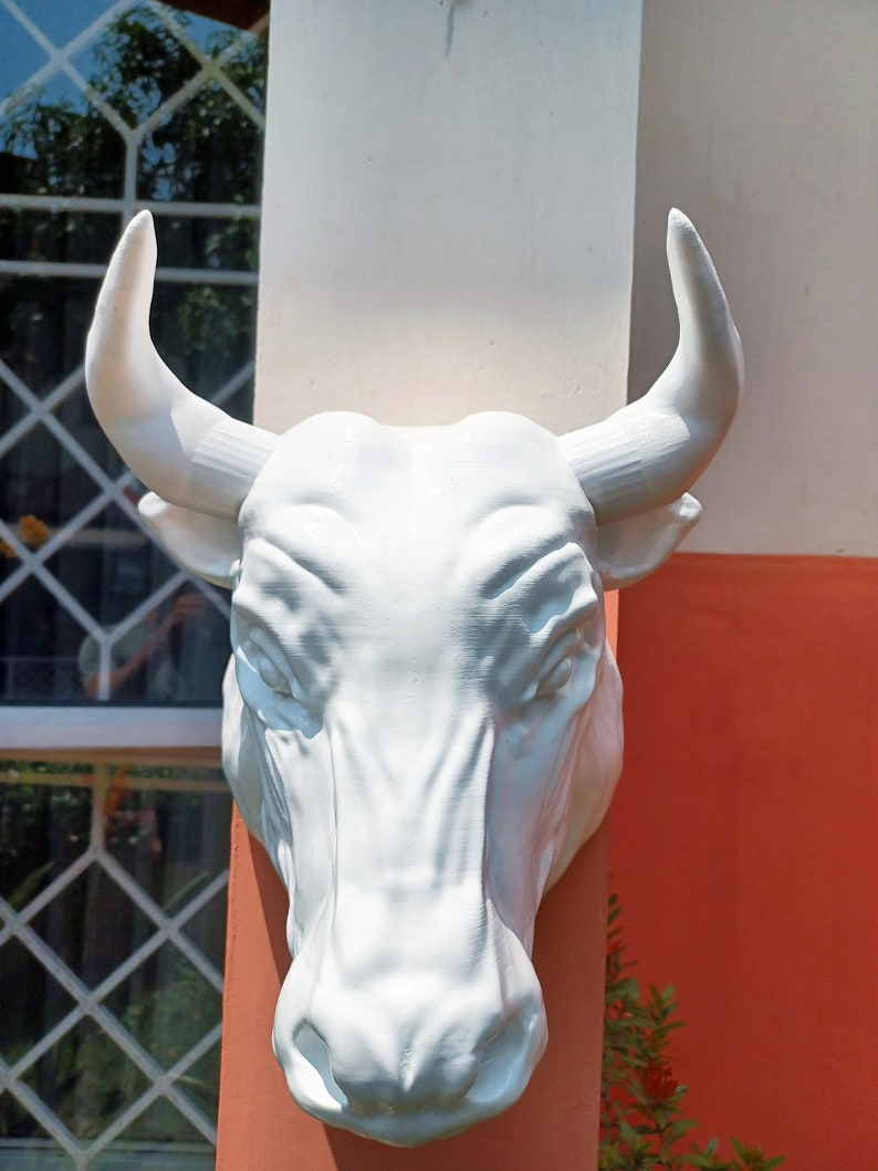 Bull Head Wall Mount Farm and Home Decor - Etsy