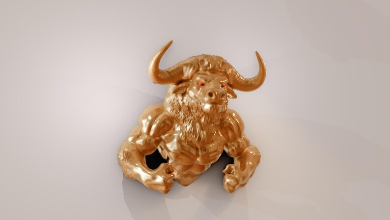 Minotaur Head Wall Mount With Arms, Greek Mythical, Spanish Bull Head ...