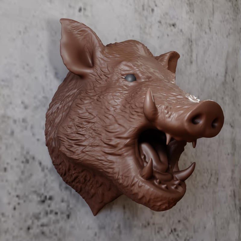 Faux Boars Head - Etsy UK