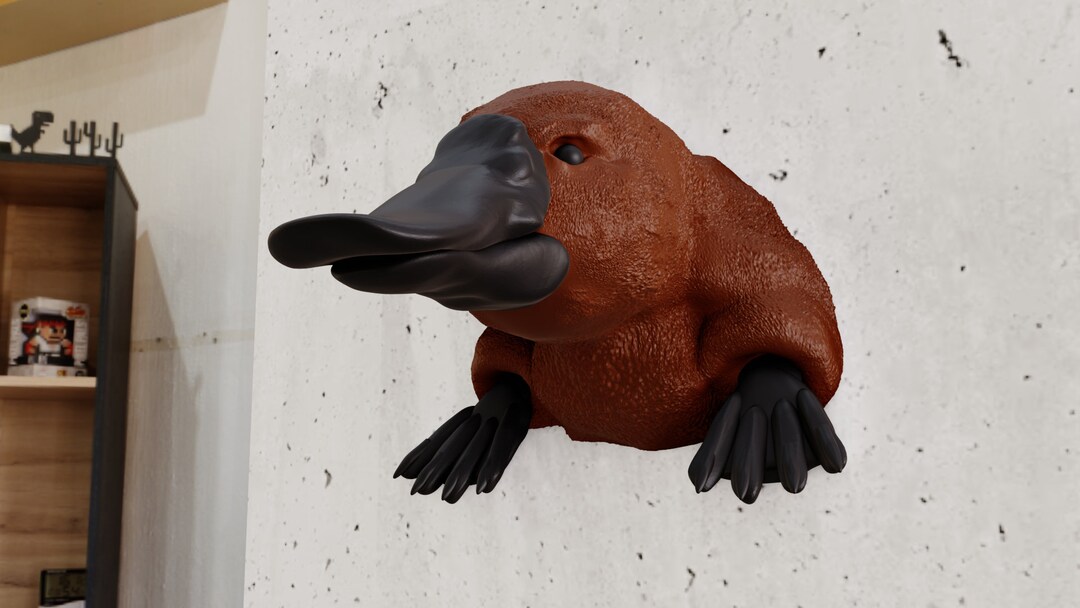 Platypus Head Wall Mount, Cute, Children's Room Toy, Wall Art, Wall ...