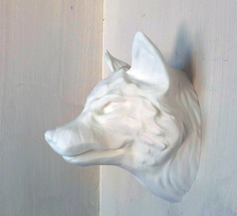Wolf Head Planter/handmade Planter/wall Hanging Planter/home - Etsy