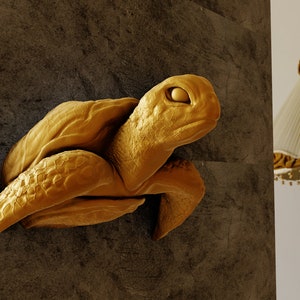 Turtle Head Wall Mount, Decor, Swimming Turtle, Head Taxidermy, Decor ...