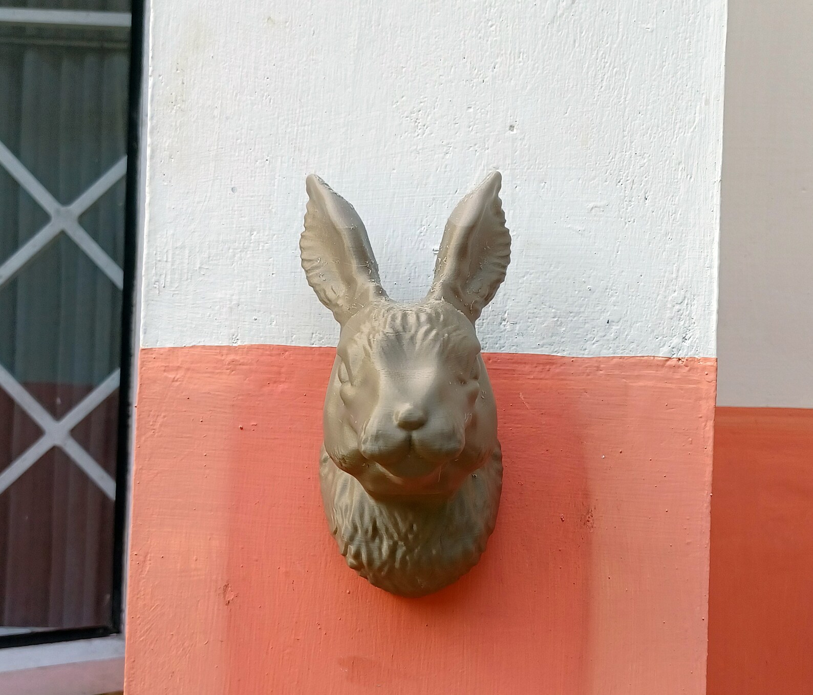 Wall Mounted Rabbit Head Hare Wall Art - Etsy
