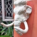 Mammoth Head Wall Mount, Mammoth Art, Animal Head, White Faux Taxidermy ...