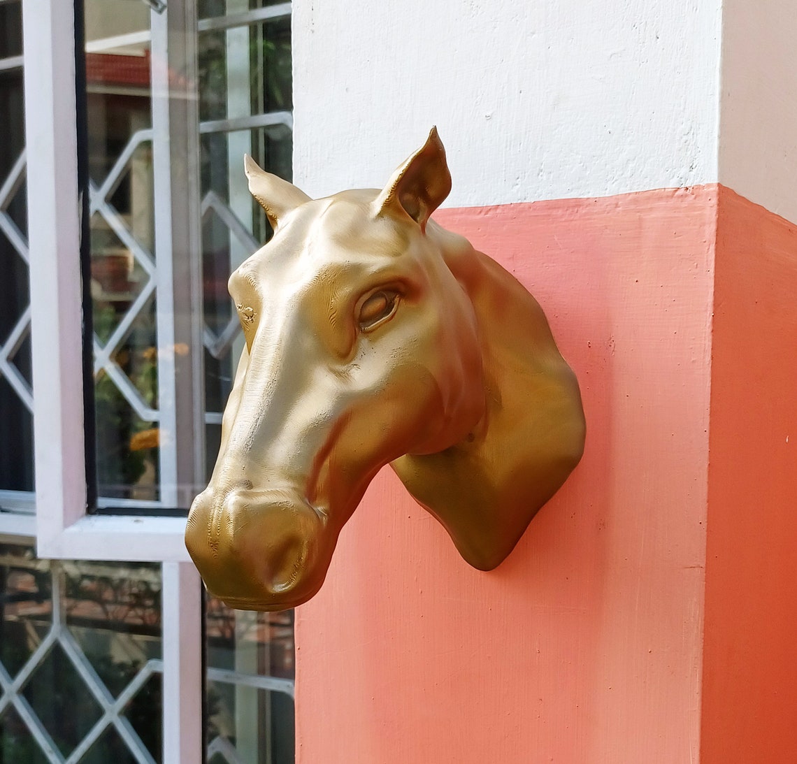 Horse Headwall Mounted Large Detailed Horse Head Modern - Etsy