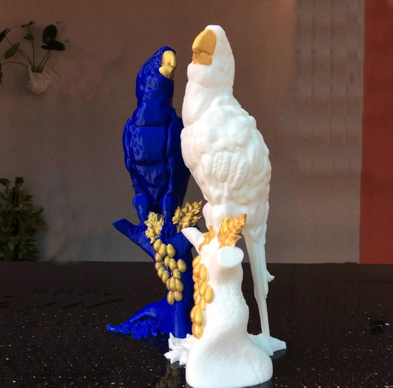Macaw Statue Macaw Figurine Macaw Home Decor Macaw | Etsy