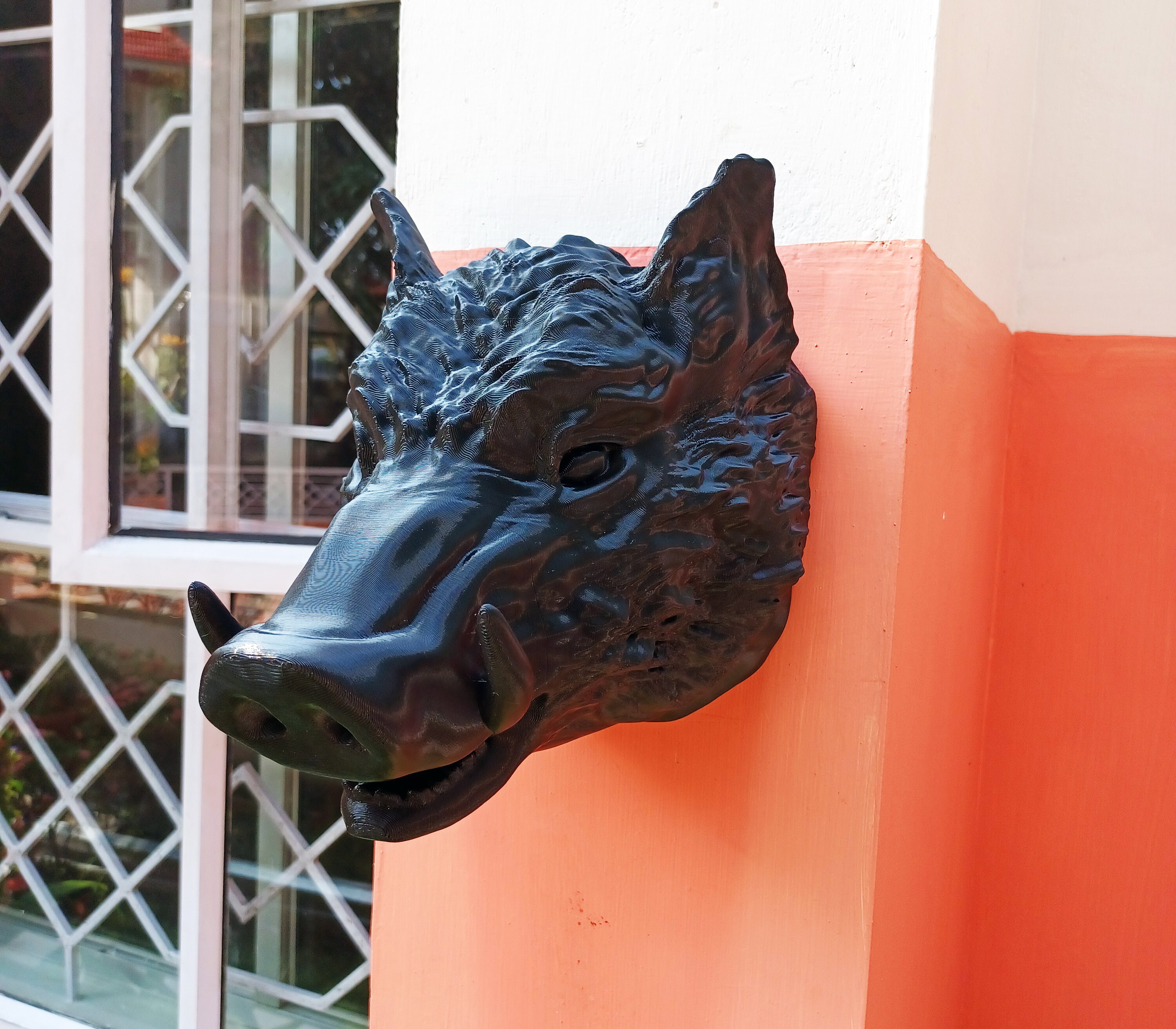 Wild Boar Head Wall Mount Faux Taxidermy Home Decor Wild Hog - Etsy