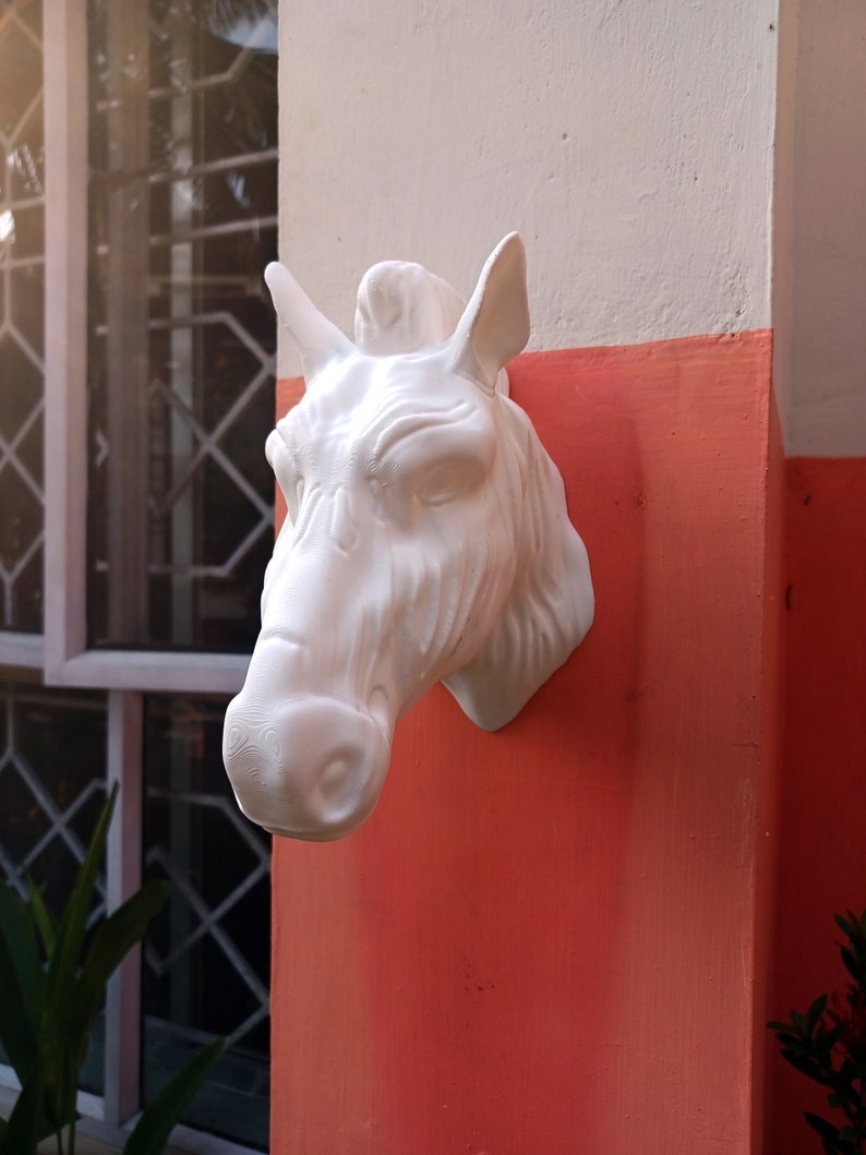 Zebra Head,wall Mounted 3d Jungle Animal Head Modern Decor,home Decor ...