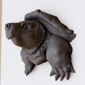 Alligator Snapping Turtle Head Wall Mount, Decor, Swimming Turtle, Head ...