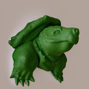 Alligator Snapping Turtle Head Wall Mount, Decor, Swimming Turtle, Head ...