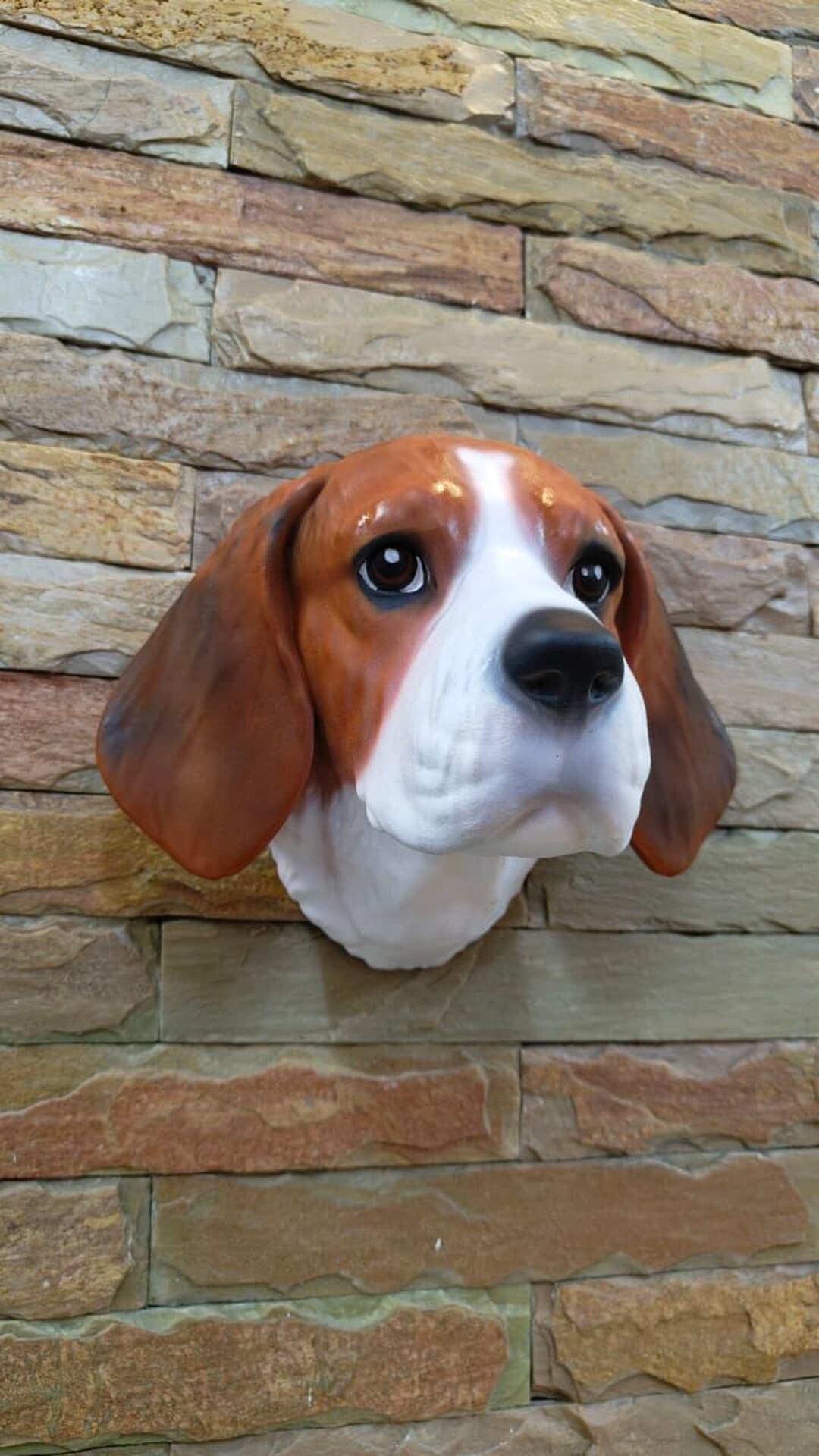 Beagle Dog Head Wall Mount, Dog Head, Animal Wall Mount, Home Decor ...
