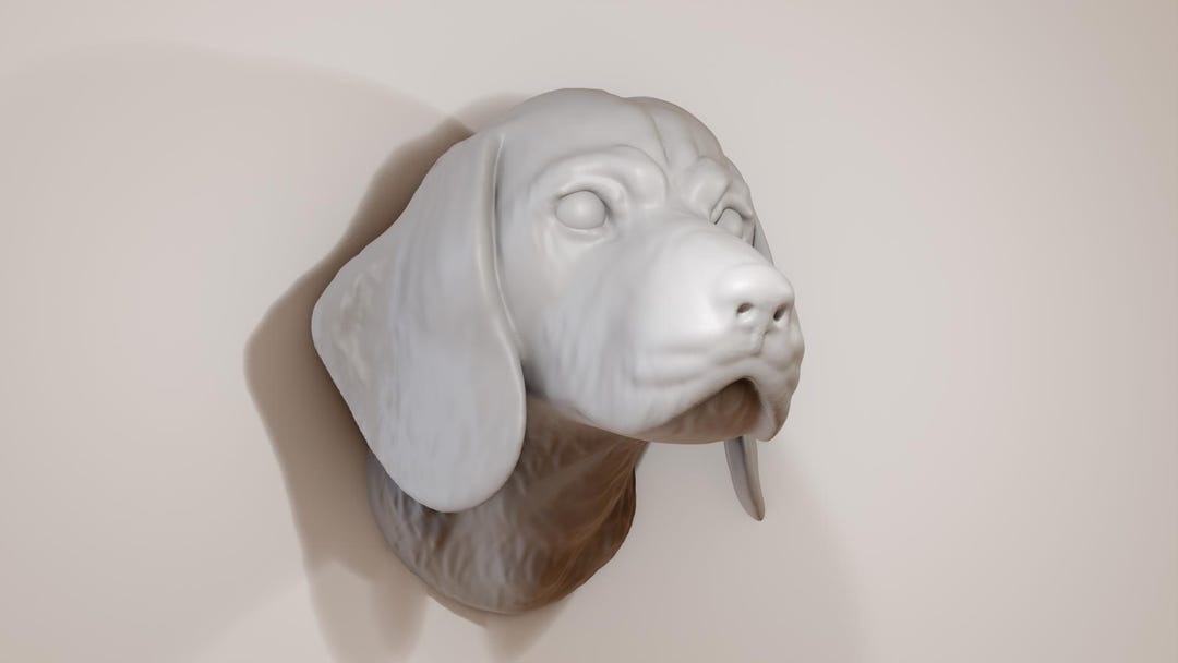 Beagle Dog Head, Wall Art, Decor, Wall Mount, Head Taxidermy, Decor ...