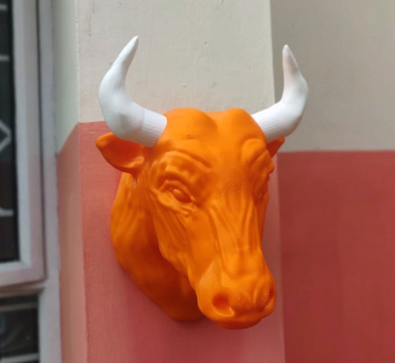 Bull Head Wall Mount Farm and Home Decor - Etsy