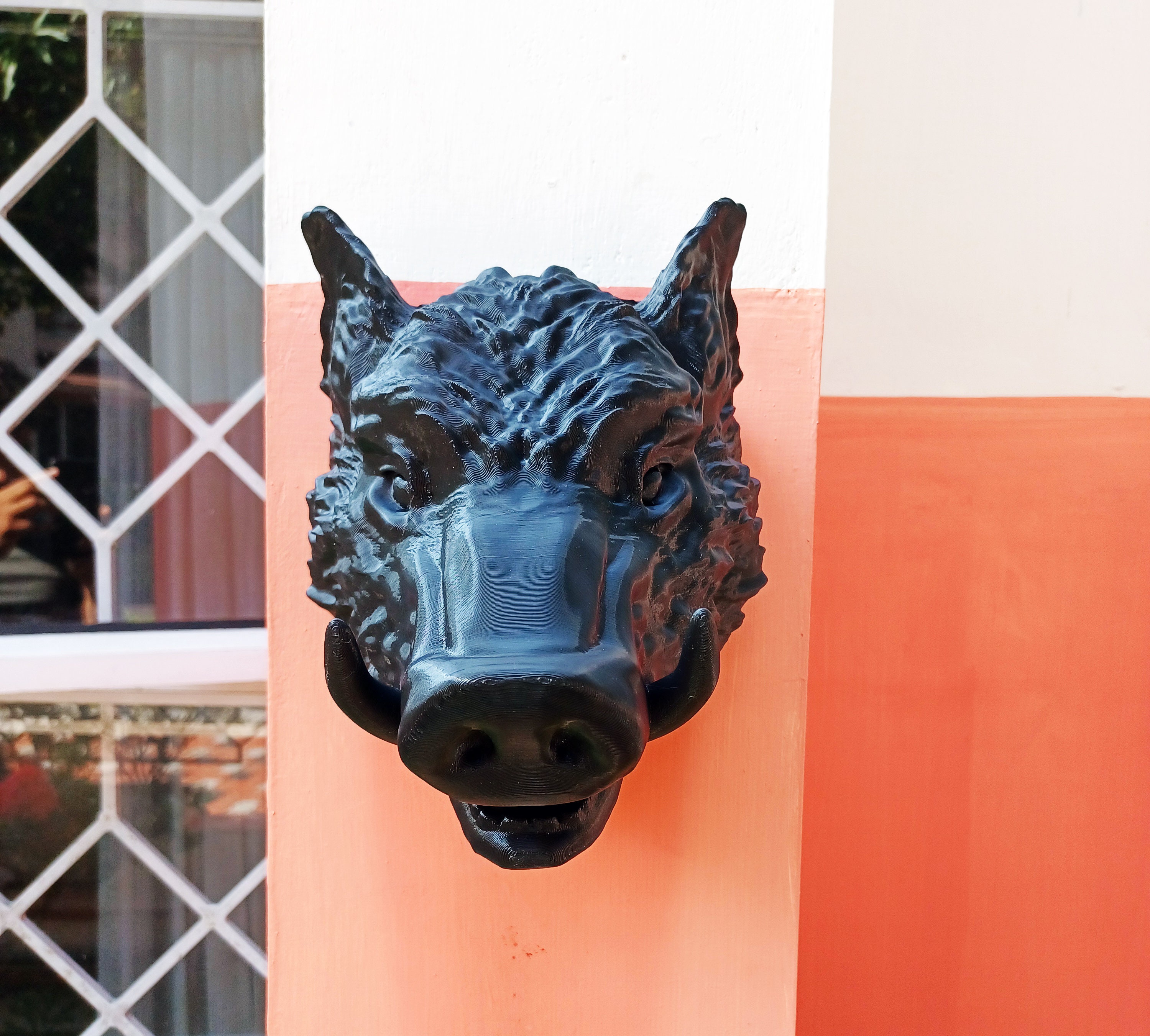 Wild Boar Head Wall Mount Faux Taxidermy Home Decor Wild Hog - Etsy