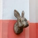 Wall Mounted Rabbit Head, Hare Wall Art - Etsy