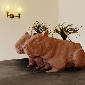 Capybara Cute Funny Planter Pot Decor, Flower Vase, Home, Art and ...