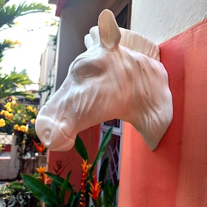 Zebra Head,wall Mounted 3d Jungle Animal Head Modern Decor,home Decor ...