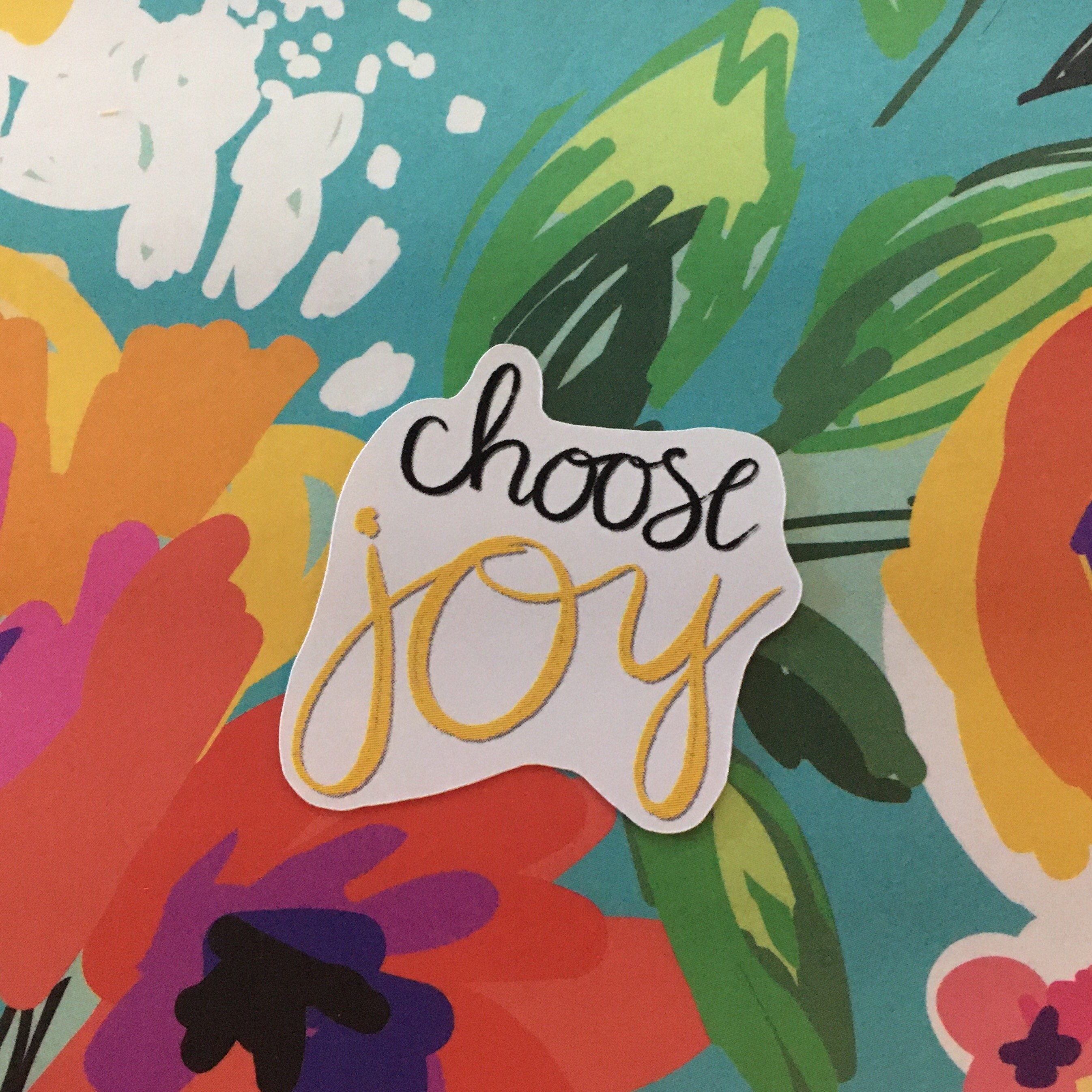 5 Choose Joy Stickers - Etsy