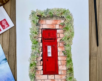 British Post Box - Etsy