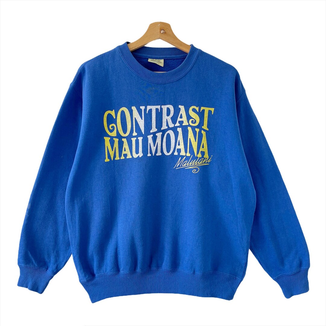 Pick Disney Contrast Mouna and Maui Crewneck Sweatshirt Moana Sweater ...