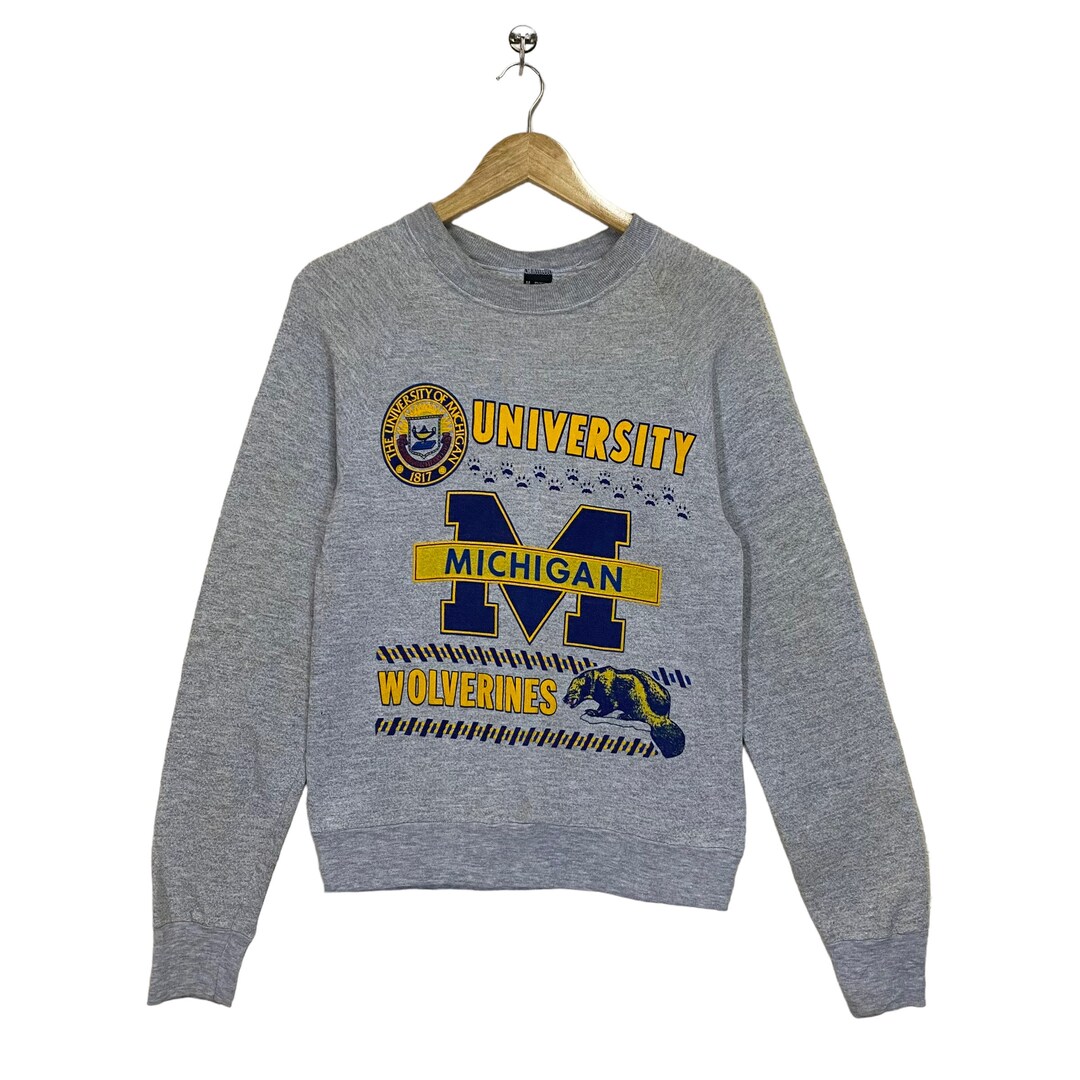 PICK!! Vintage 90s University of Michigan Crewneck Sweatshirt ...