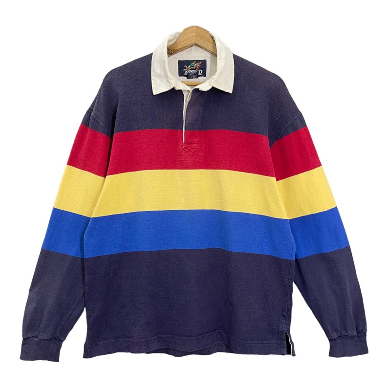 Pickk Vintage 90s LAND END Polo Rugby Hip Hop Swag Urban Streetwear 90s ...