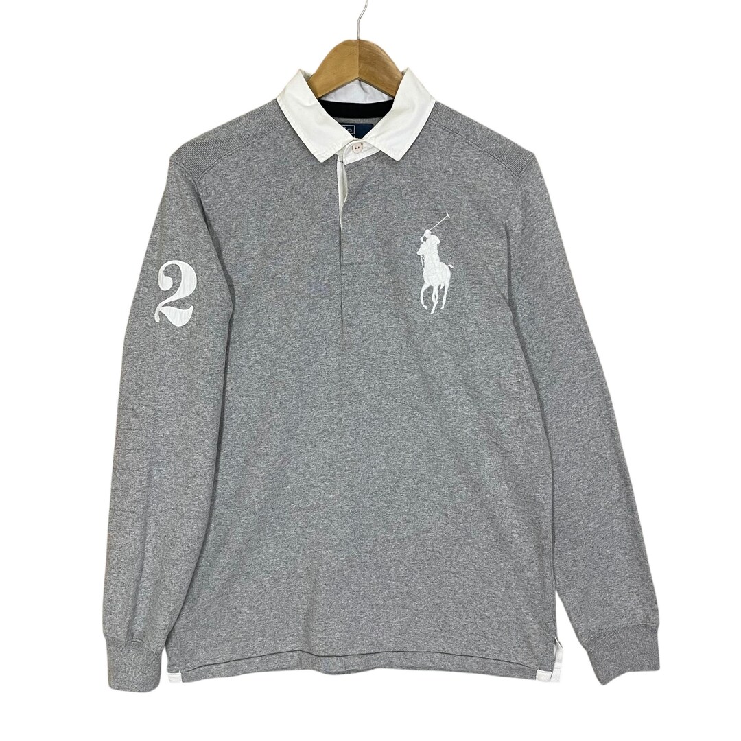PICK!! Vintage 90s Ralph Lauren Polo Rugby Longsleeve Ralph Lauren Big ...