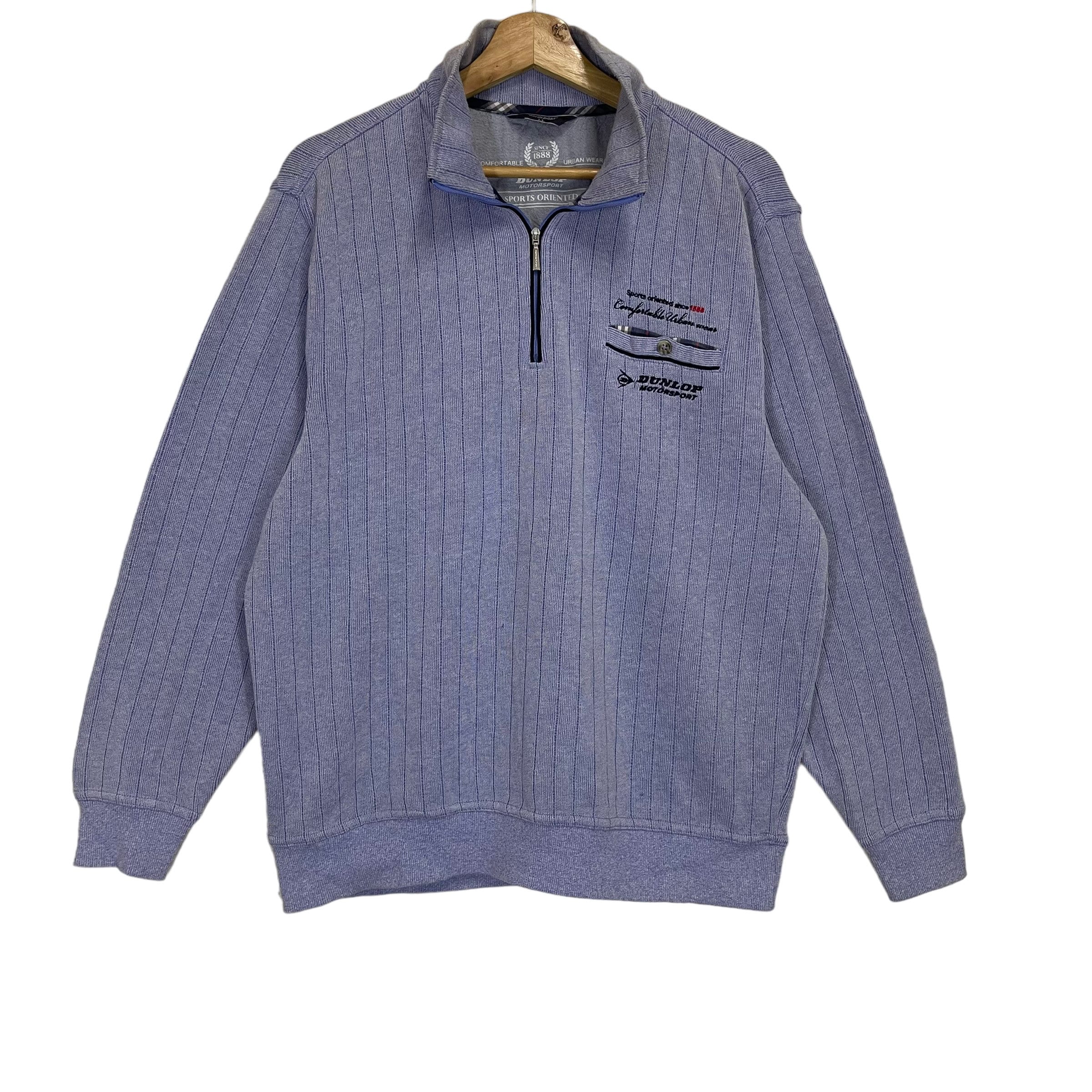 PICK Vintage Dunlop Halfzip Crewneck Sweatshirt Dunlop Sweater Dunlop ...