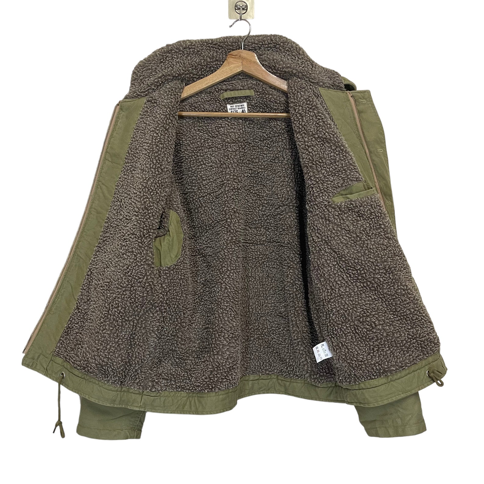 PICK Vintage Usn Navy Deck N-1 Jacket Usn Navy Department Deck Jacket ...