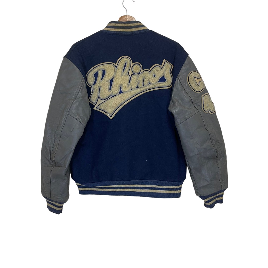 PICK!! Vintage 90s Butwin Wool Varsity Sleeve Leather Varsity Jacket ...