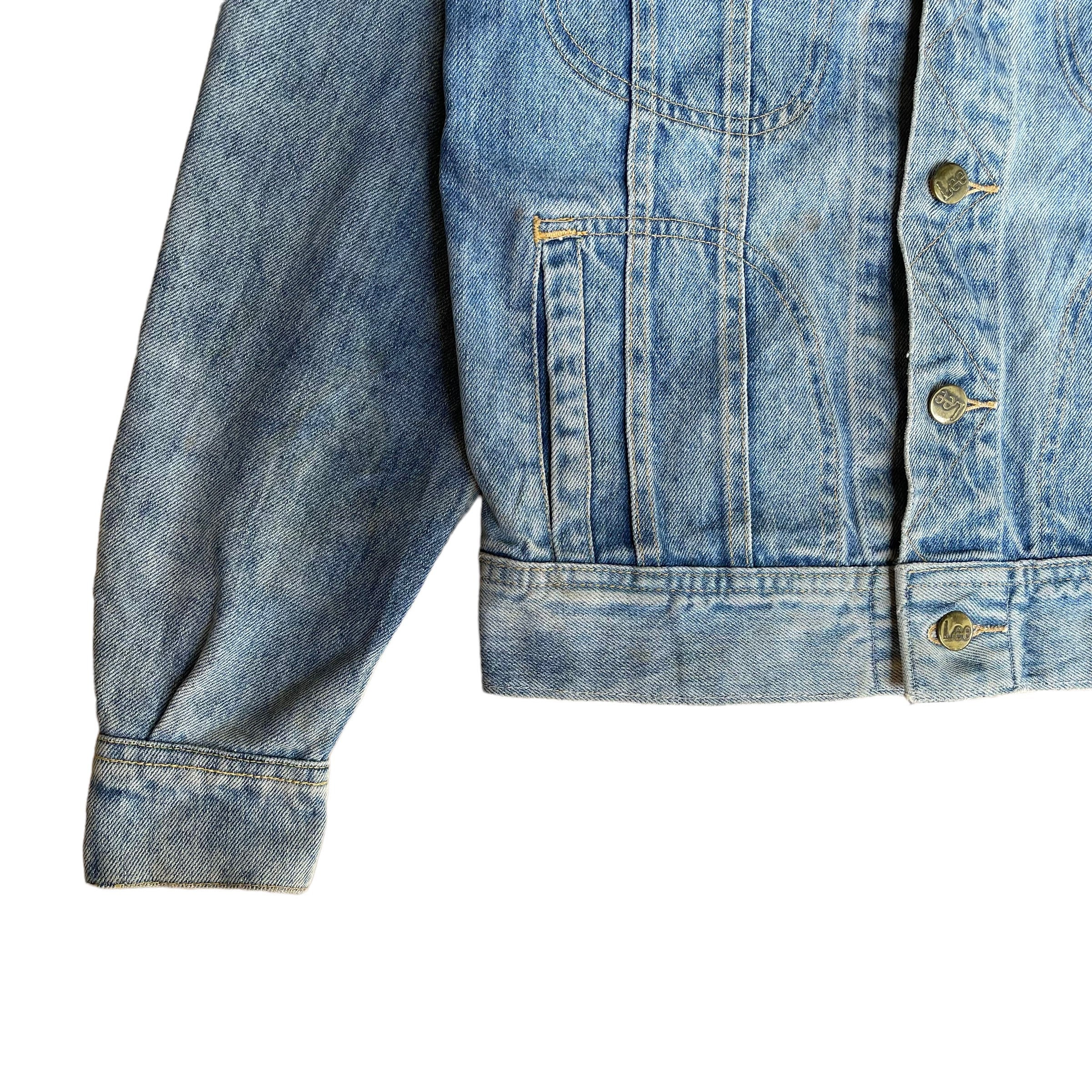 PICK Vintage Lee Trucker Jacket Denime Jacket Button Stone Wash Small ...