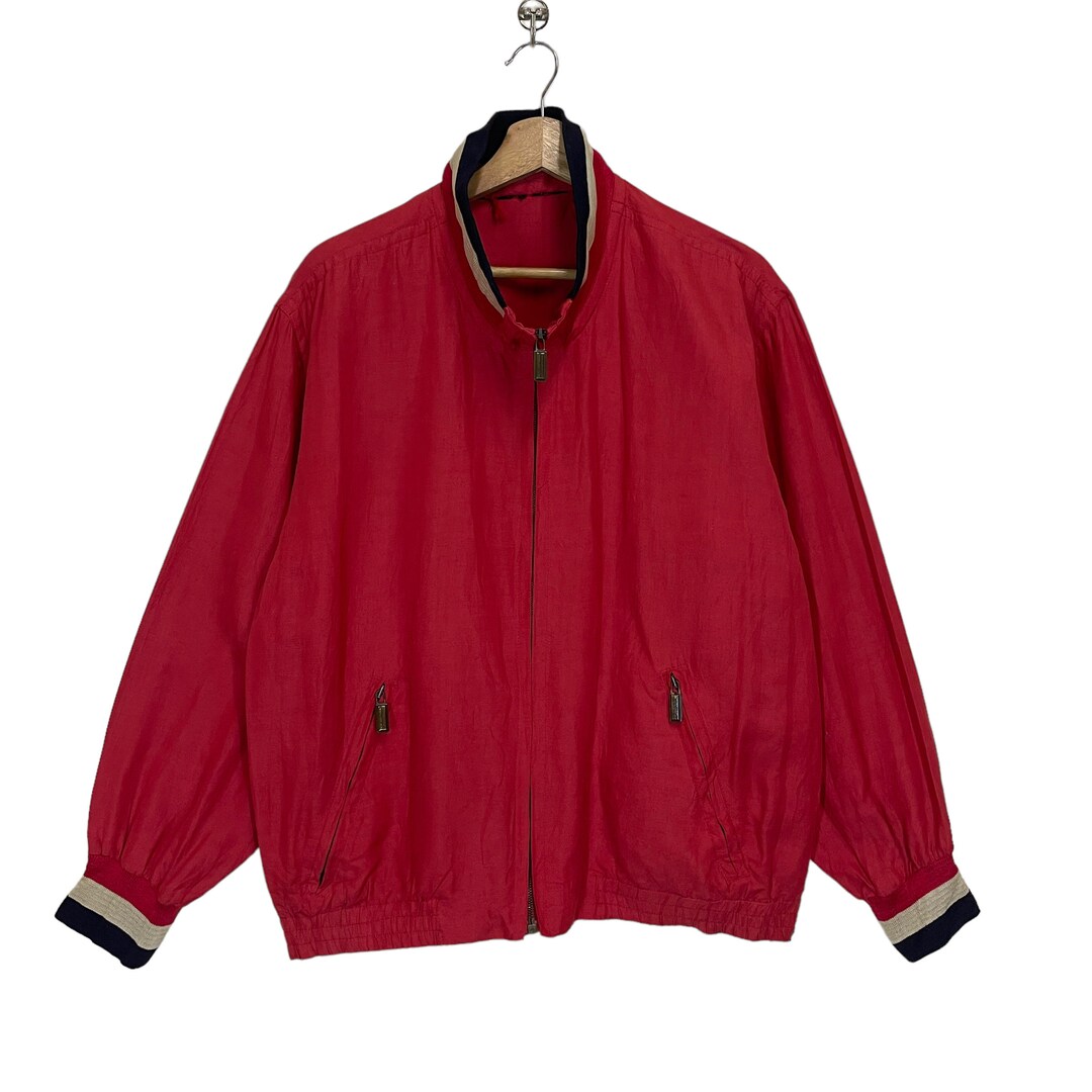 Pick!! 90s GIVENCHY PARIS Couture France Plaid Zipper Jacket Red Colour ...