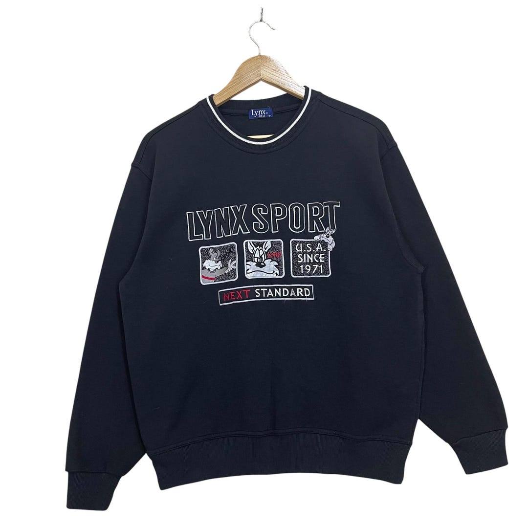 Pick!! Vintage 90s LYNX Sports Big Logo Crewneck Sweatshirt Lynx Sports ...