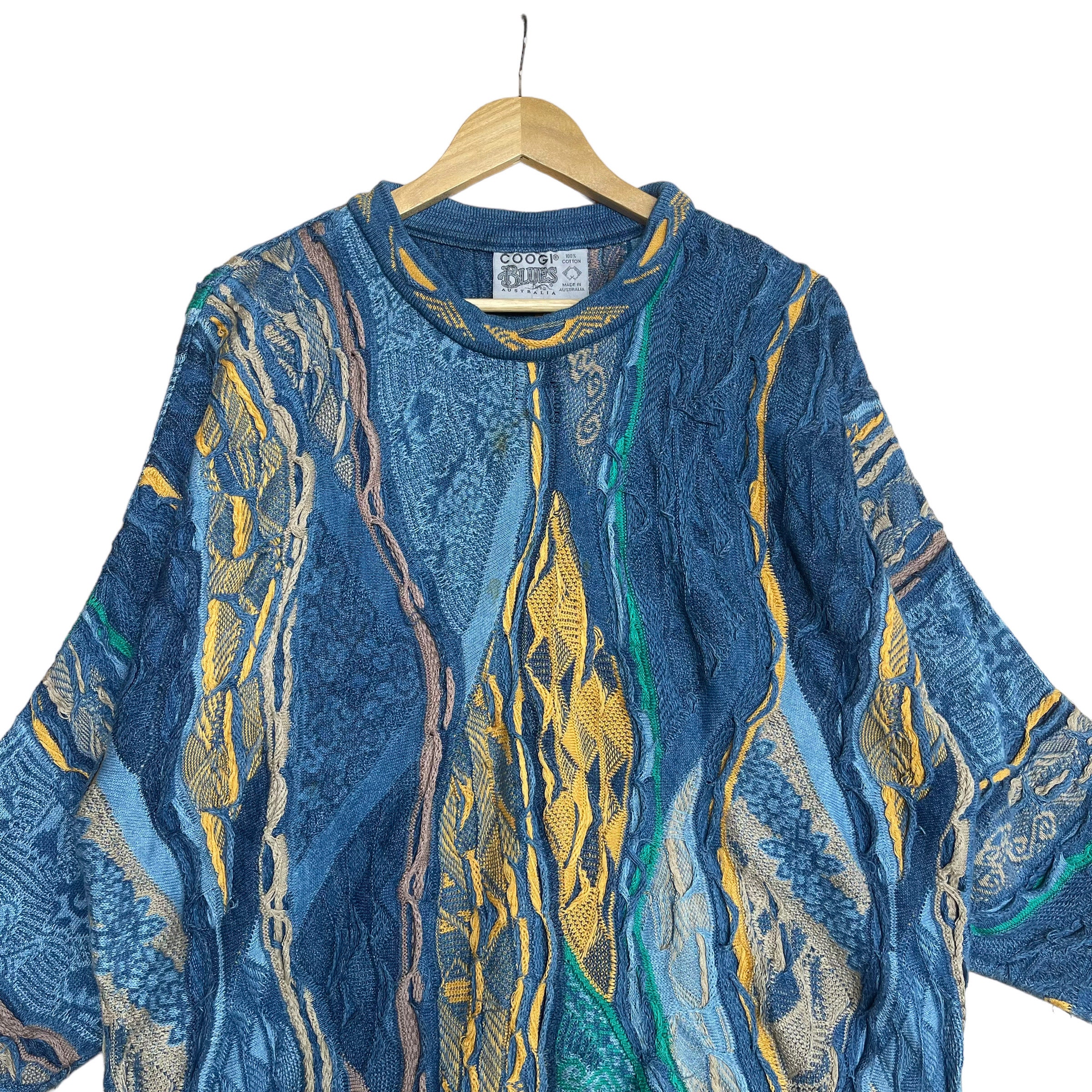 Pick Vintage 90s Coogi Blues Australia Knit Sweater Vintage Coogi Knit ...