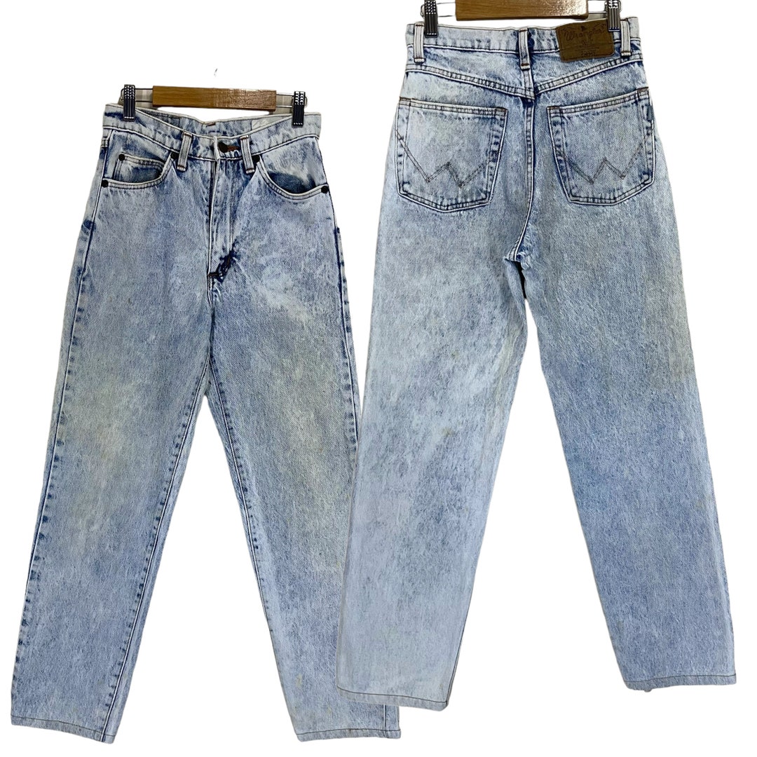 Vintage 90s Wrangler Acid Wash Faded Dirty Denim Jeans Wrangler Acid ...