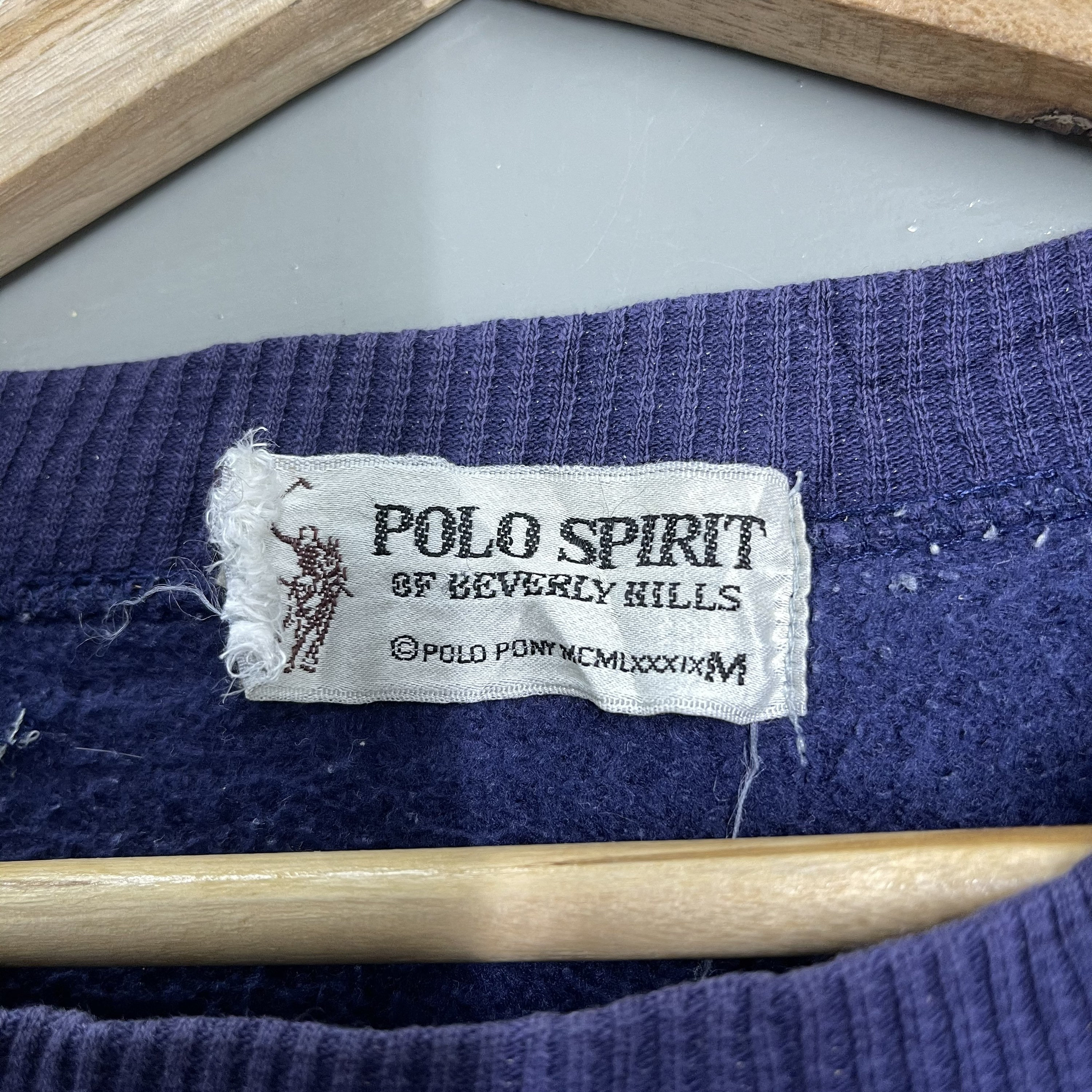 PICK Vintage Polo Spirit Big Logo Crewneck Sweatshirt Polo Spirit ...