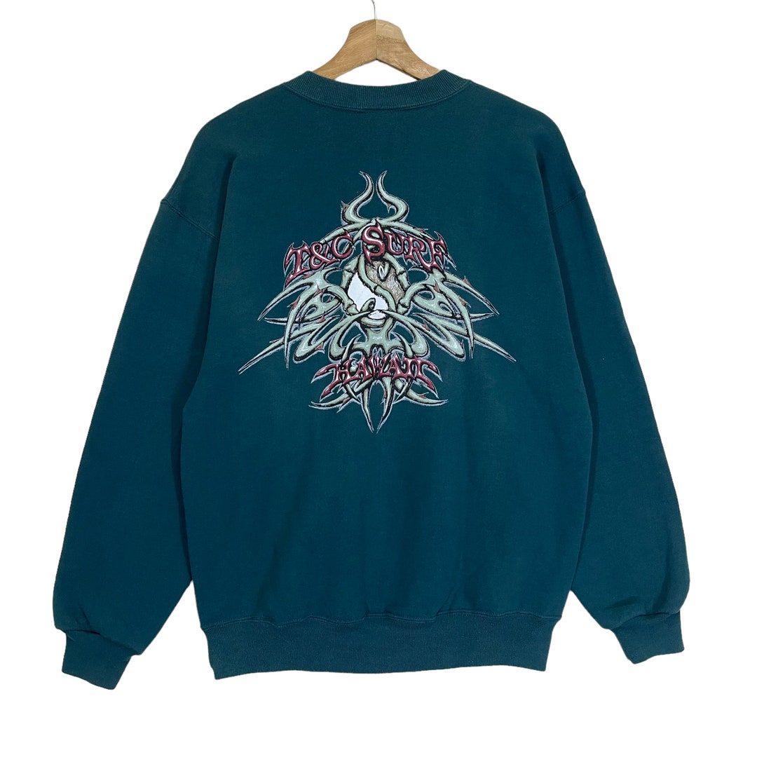 PICK Vintage 90s Tnc Hawaii Surf Design Big Logo Crewneck - Etsy