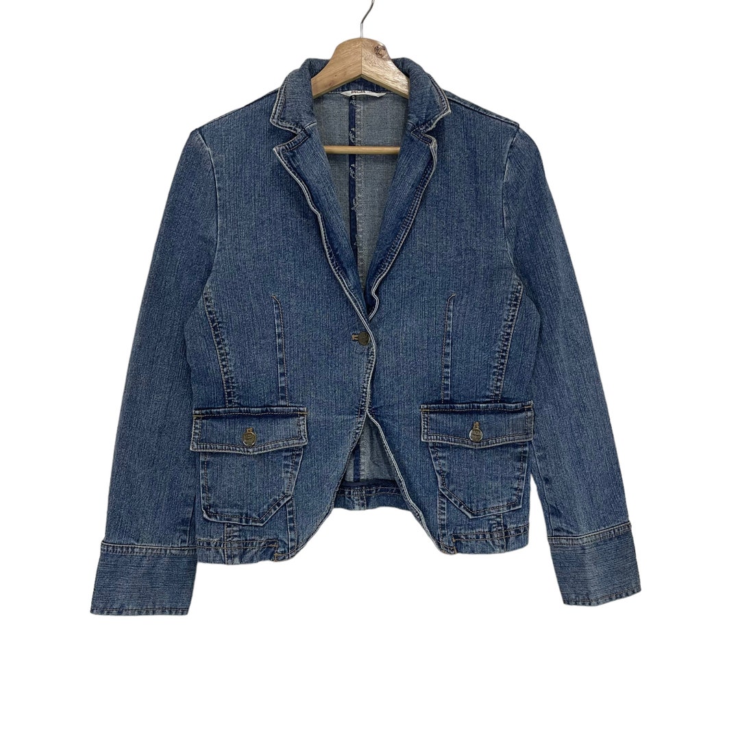 PICK Vintage 90s Moderne Creation Munchen Denim Blazer MCM Denim Jacket ...