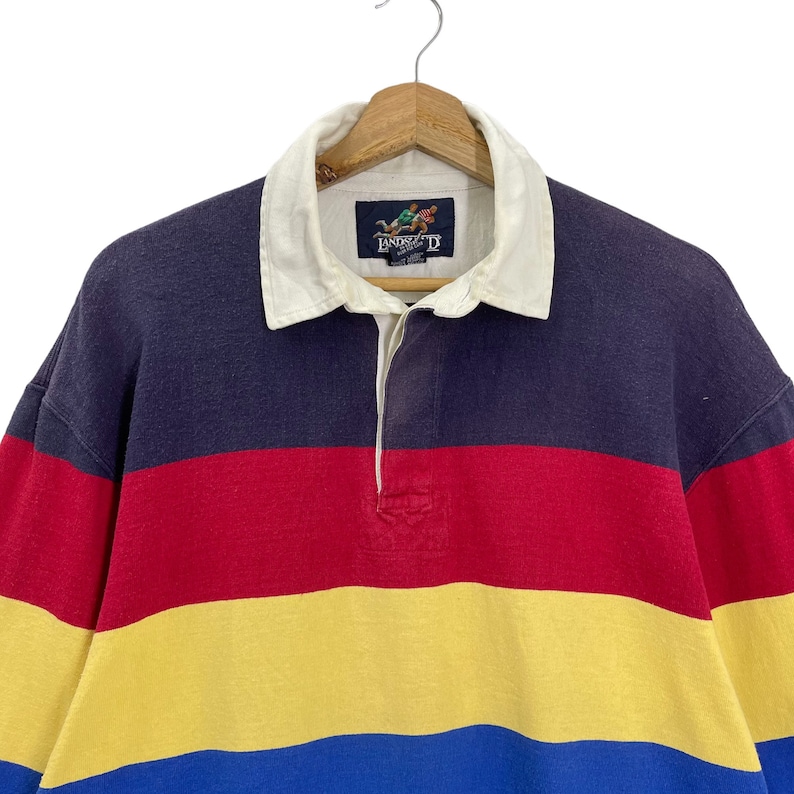 Pickk Vintage 90s LAND END Polo Rugby Hip Hop Swag Urban Streetwear 90s ...