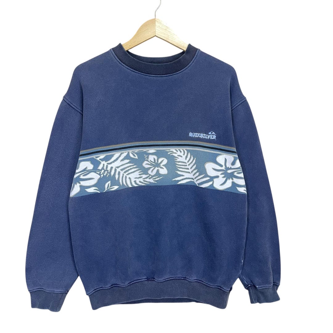Pick!! Vintage 90s Quiksilver Floral Hibiscus Graphic Crewneck ...