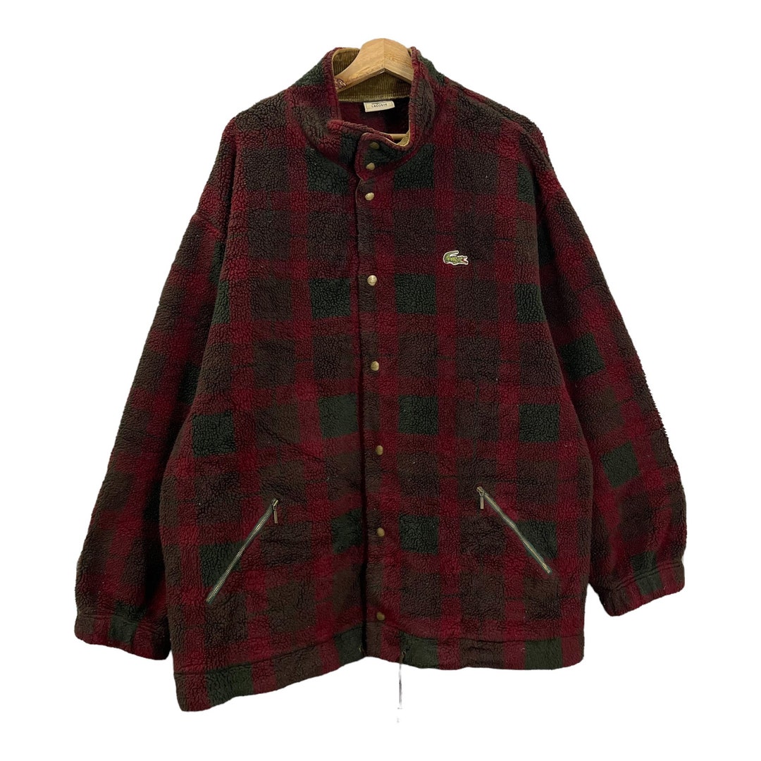 Pick!! Vintage 90s Lacoste Full Button Fleece Lacoste Sweater Lacoste ...