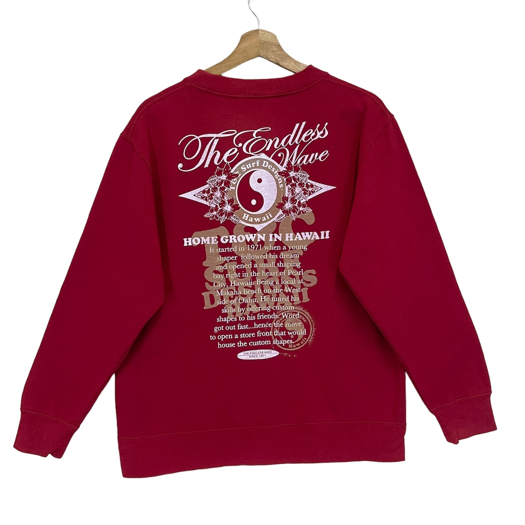 PICK!! Vintage Tnc Hawaii Surf Design Big Logo Crewneck Sweatshirt Tnc ...