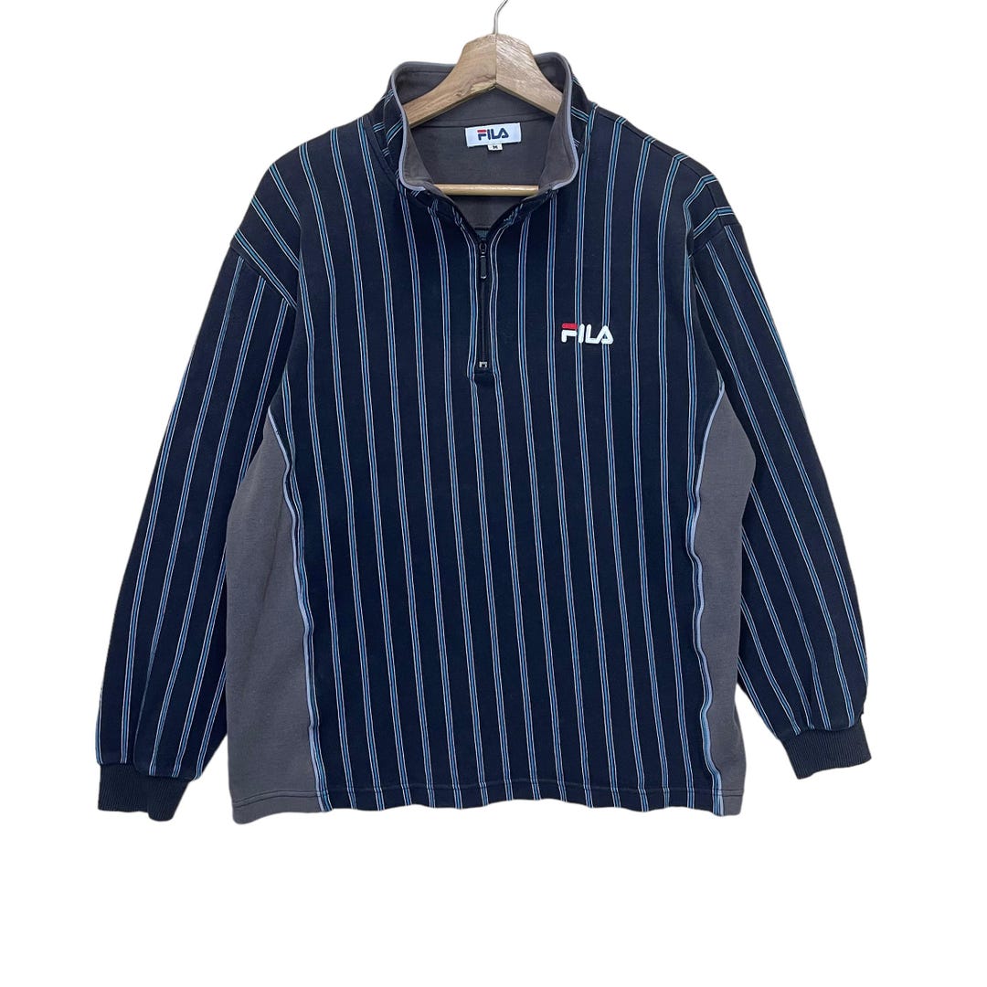 PICK!! Vintage 90s Fila Small Logo Halfzip Sweatshirt Fila Sweater Fila ...