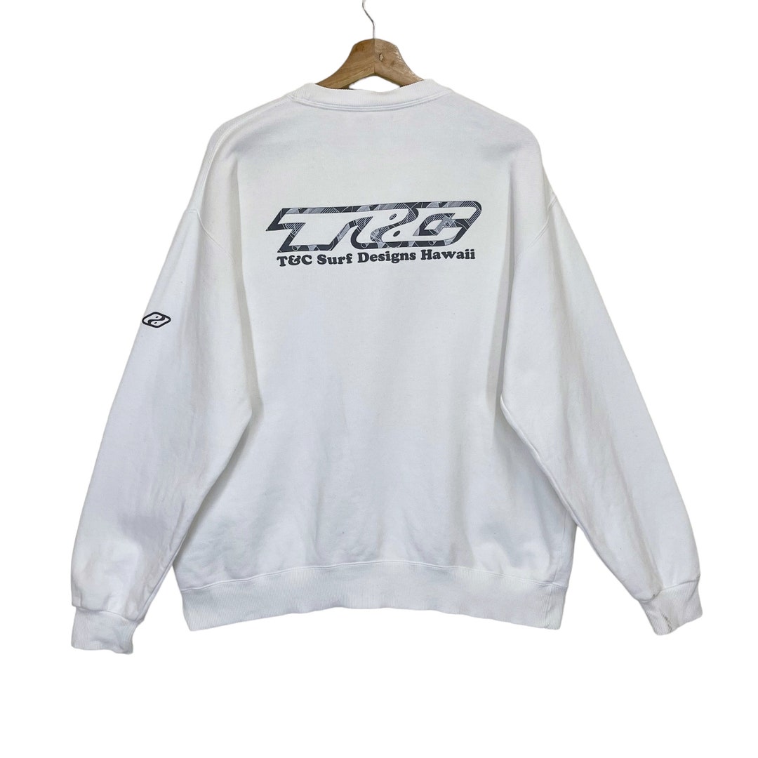 PICK Vintage Town N Country Hawaii Surf Design Big Logo Crewneck ...