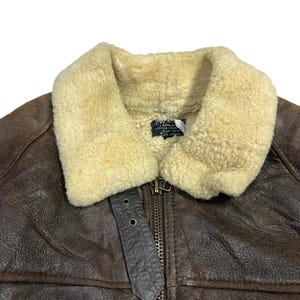 Pick Vintage 90s Type B-6 Flight Jacket Type B-6 Sheep Skin Leather ...
