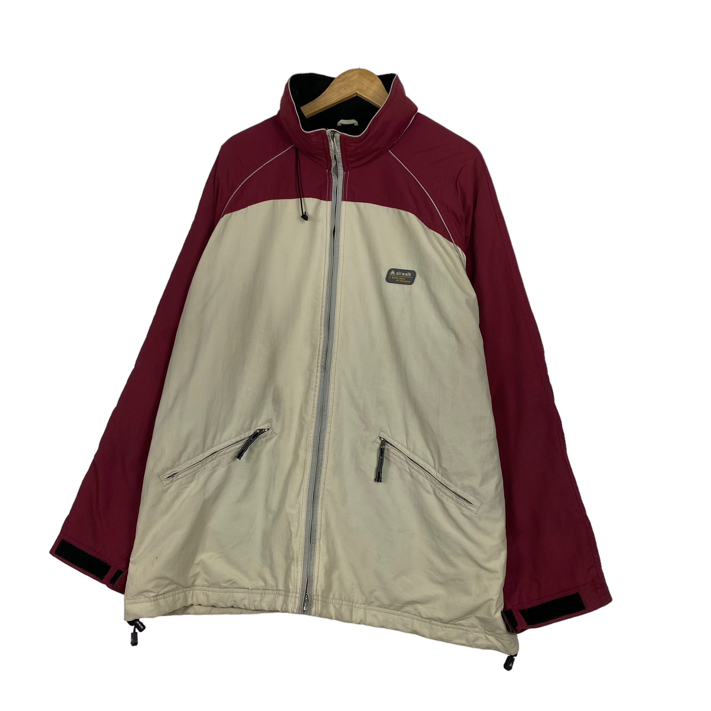PICK Vintage 90s Airwalk Small Logo Zipper Jacket Airwalk Skaterboards ...