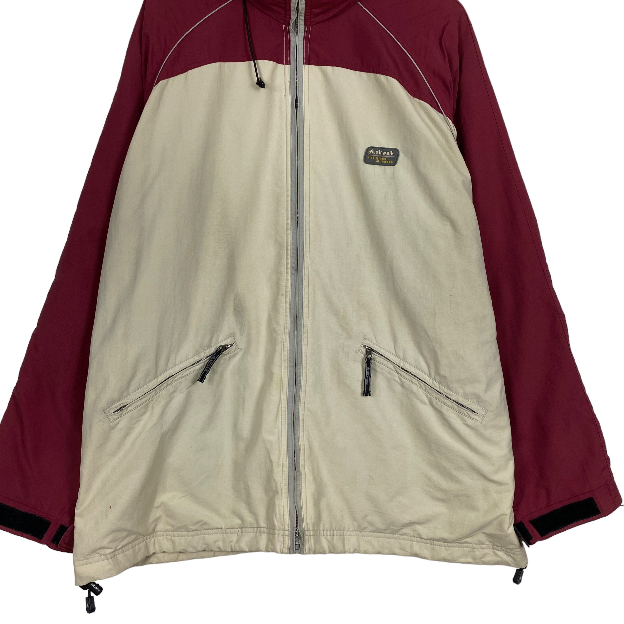 PICK Vintage 90s Airwalk Small Logo Zipper Jacket Airwalk Skaterboards ...